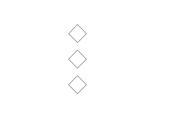 Solved #Draw three tilted squaresfrom turtle import *# Draw | Chegg.com
