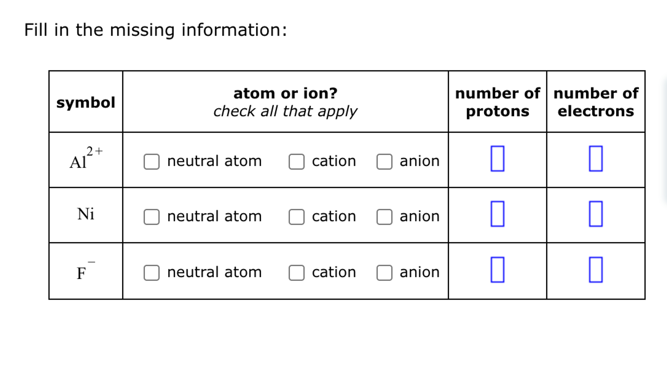 Solved Fill in the missing | Chegg.com