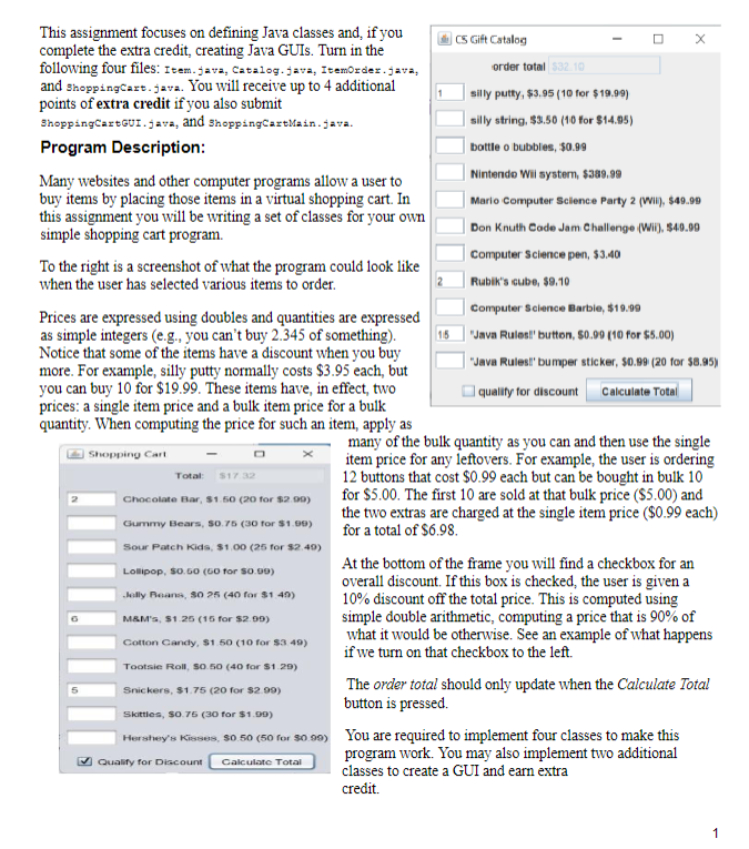 Solved Programming Assignment 4: Java GUI Development | Chegg.com