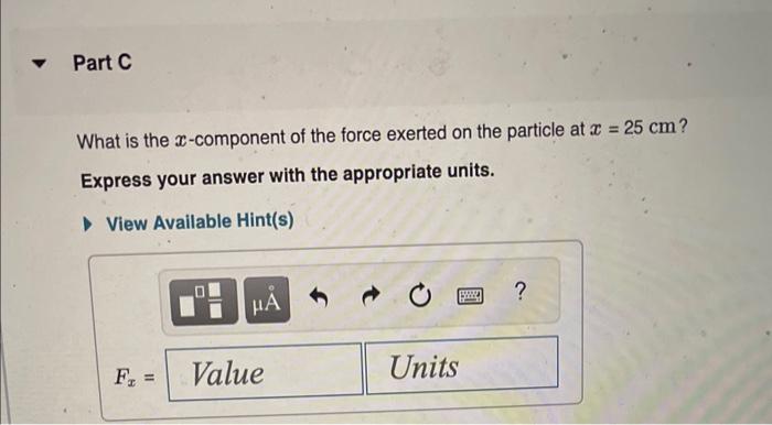 Solved A system in which only one particle can move has the | Chegg.com