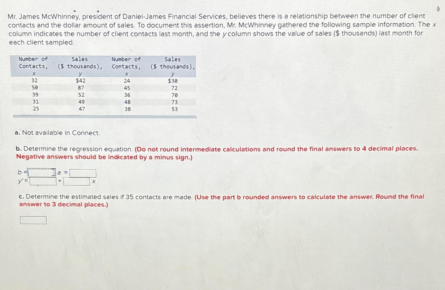 Solved Mr. ﻿James McWhinney, president of Daniel-James | Chegg.com