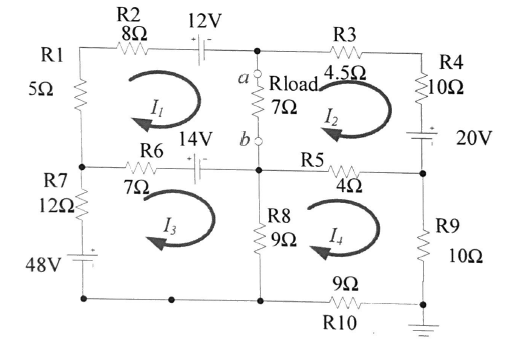Solved Determine the value of Rload for maximum load power | Chegg.com