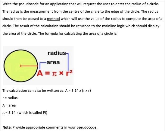 Solved Write the pseudocode for an application that will | Chegg.com