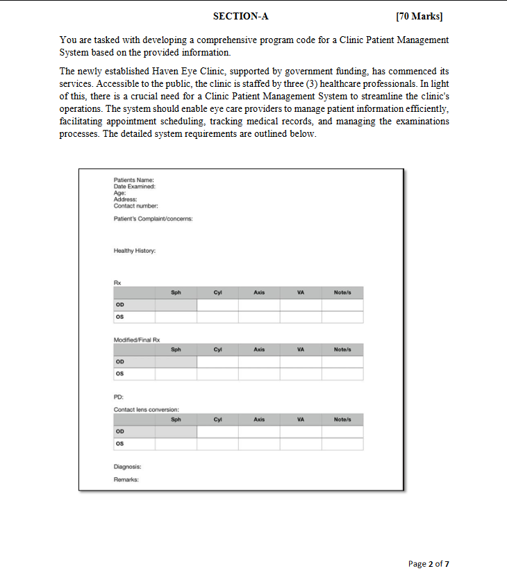 Solved You are tasked with developing a comprehensive | Chegg.com