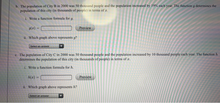 Solved The plot below shows the graphs of three functions, | Chegg.com