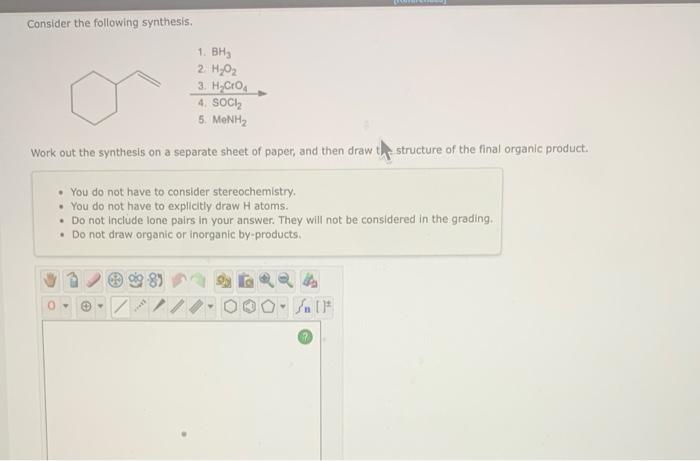 Solved consider the following synthesis. work out the | Chegg.com