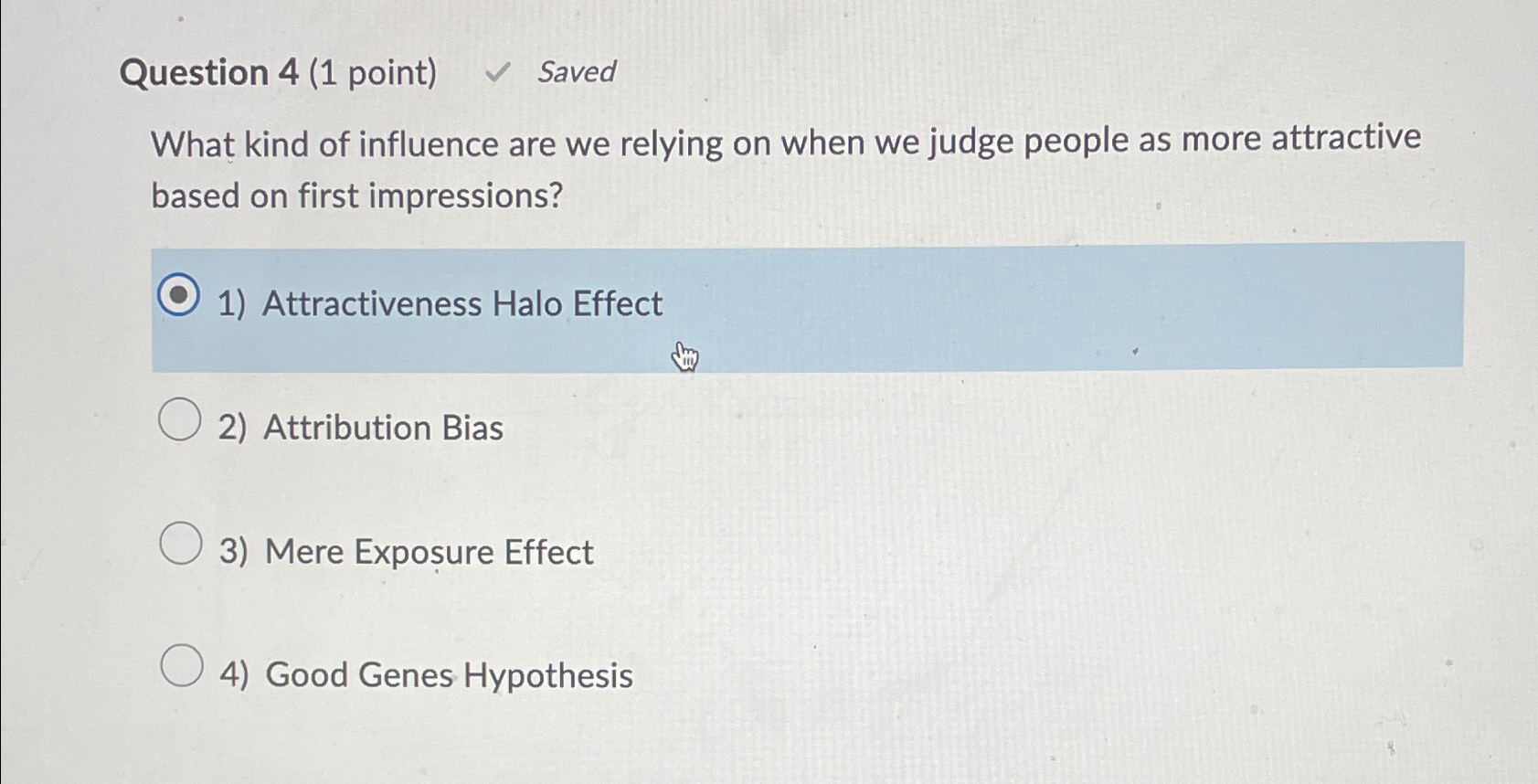 Solved Question 4 (1 point) SavedWhat kind of influence | Chegg.com Solved Question 4 (1 point) SavedWhat kind of influence | Chegg.com
