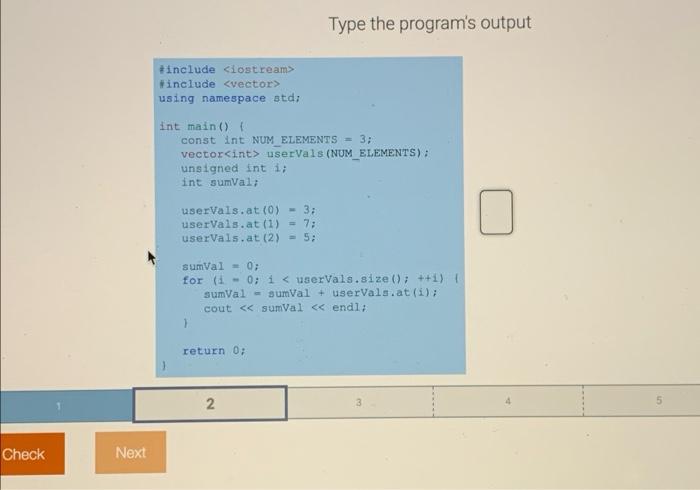 Solved Type the program's output #include #include using | Chegg.com