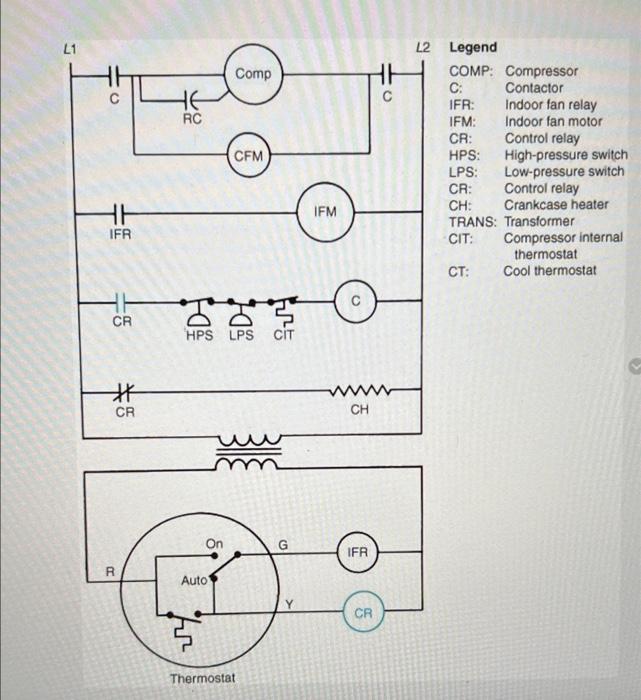 Solved Write a sequence of operation for the electrical | Chegg.com