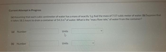 Solved Current Attempt in Progress (a) Assuming that each | Chegg.com