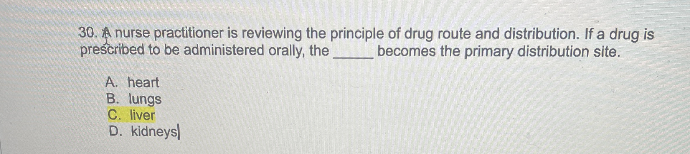 Solved A nurse practitioner is reviewing the principle of | Chegg.com