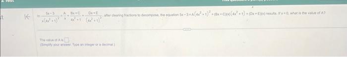 Solved Tossen of A - | Chegg.com