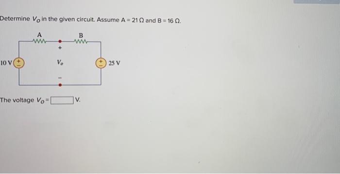 Solved Determine Voin the given circuit. Assume A = 210 and | Chegg.com