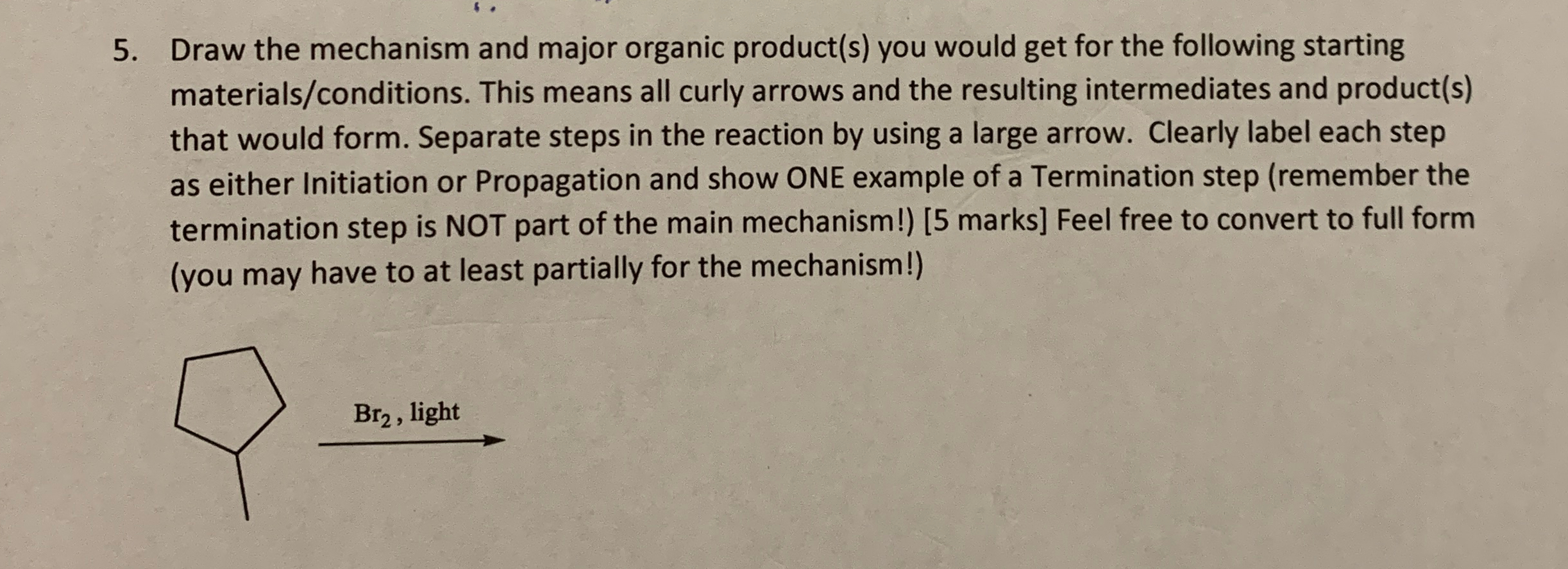 Solved Draw the mechanism and major organic product(s) ﻿you | Chegg.com