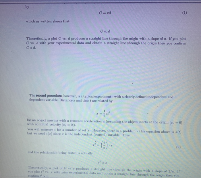 Solved Confirming Functional Relationships Objective Upon | Chegg.com