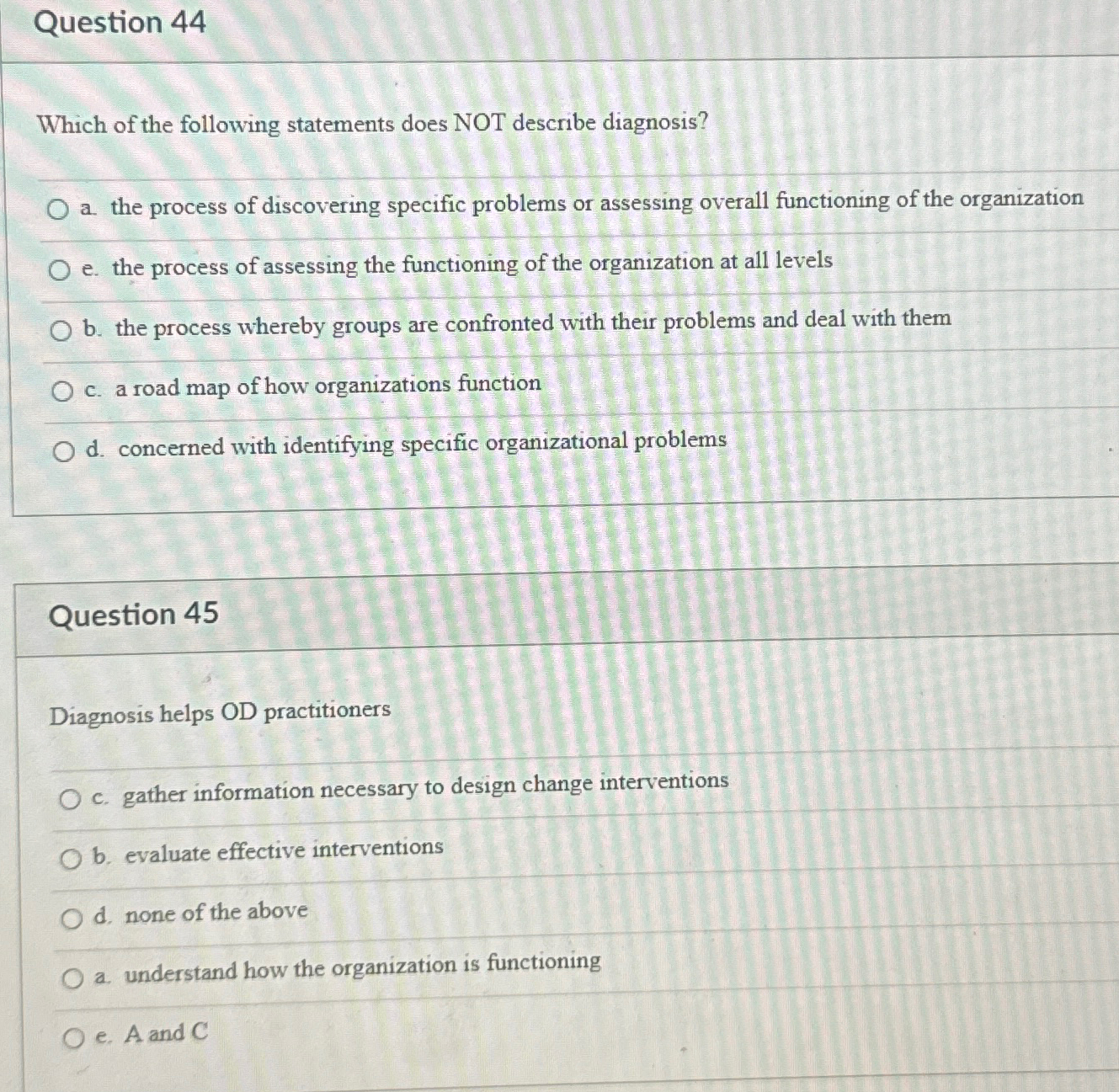 Solved Question 44Which of the following statements does NOT | Chegg.com