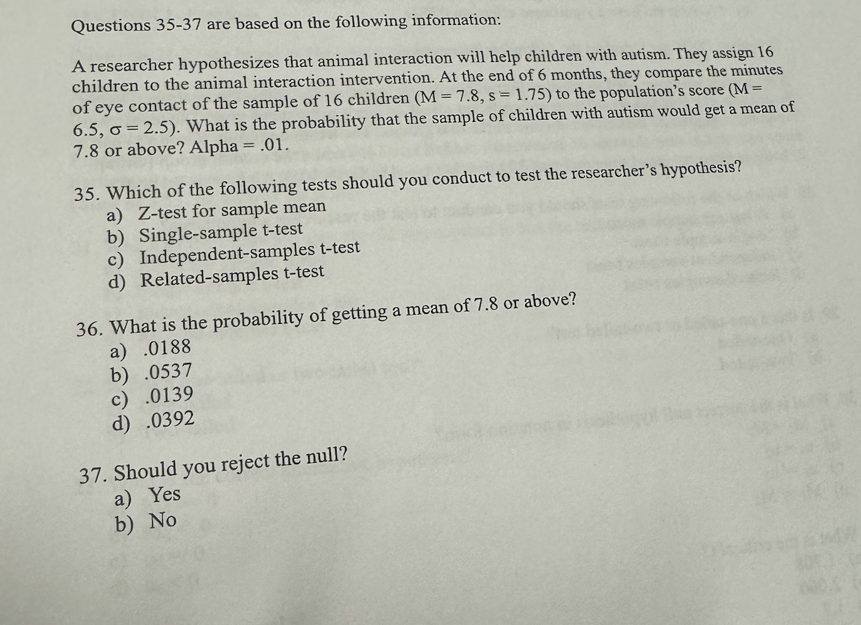 Solved Questions 35-37 ﻿are based on the following | Chegg.com