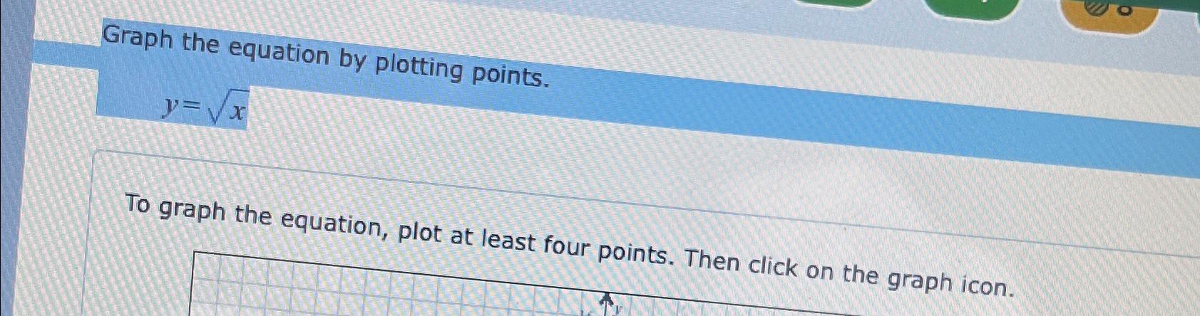 Solved Graph the equation by plotting points.y=x2To graph | Chegg.com