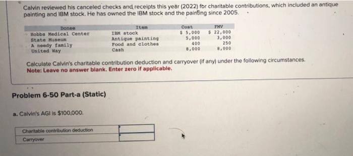 Solved Calvin reviewed his canceled checks and receipts this | Chegg.com