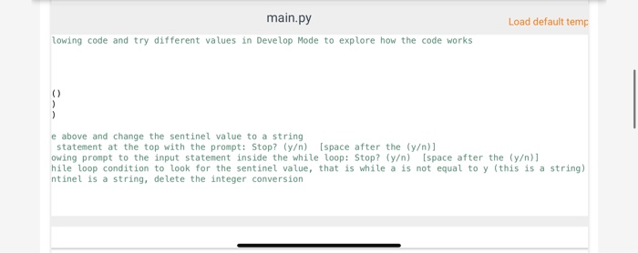Solved LAB 5.11.1: SentinelValues Practice 0/1 ACTIVITY | Chegg.com