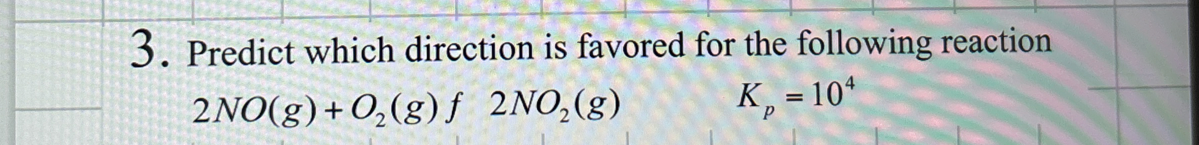 Solved Predict which direction is favored for the following | Chegg.com