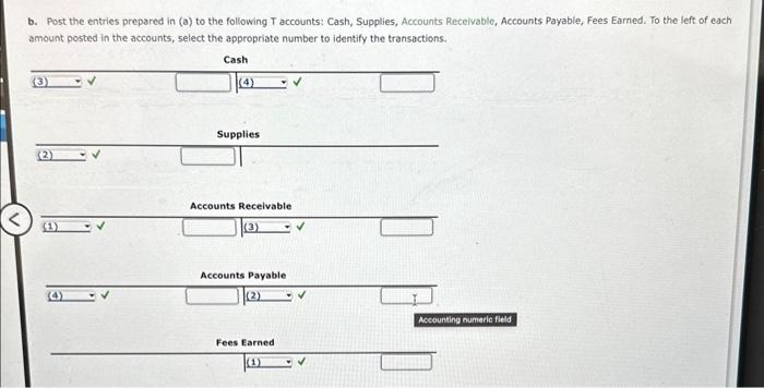 Solved Transactions and T Accounts The following selected | Chegg.com Solved Transactions and T Accounts The following selected | Chegg.com