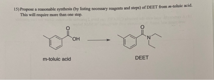 Solved 13) Propose a reasonable synthesis (by listing | Chegg.com