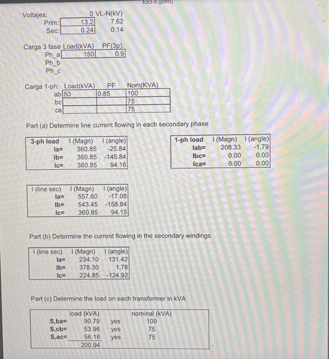 Solved Repeat example 3−5 with the following values: Three | Chegg.com