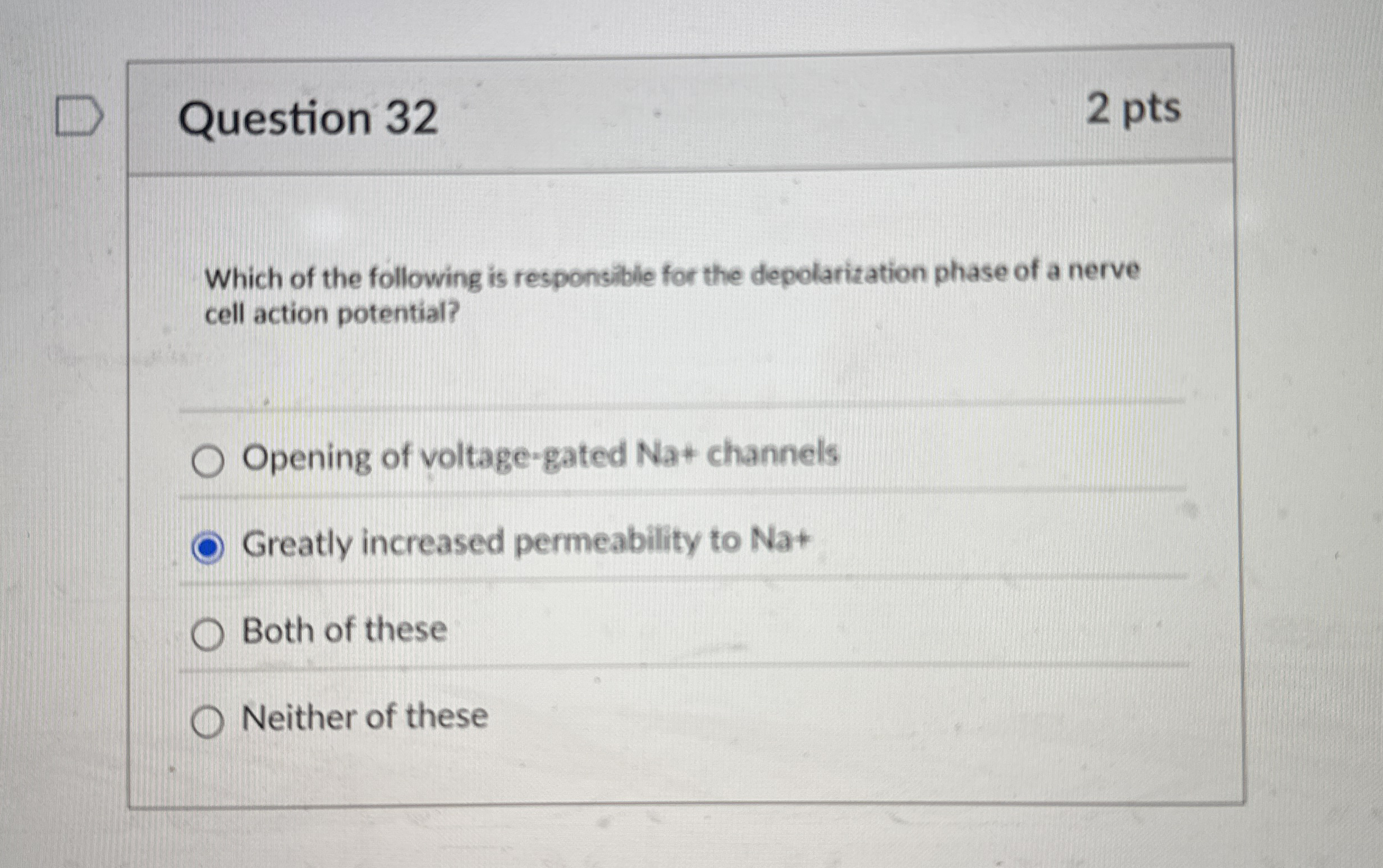 Solved Question 322 ﻿ptsWhich of the following is | Chegg.com