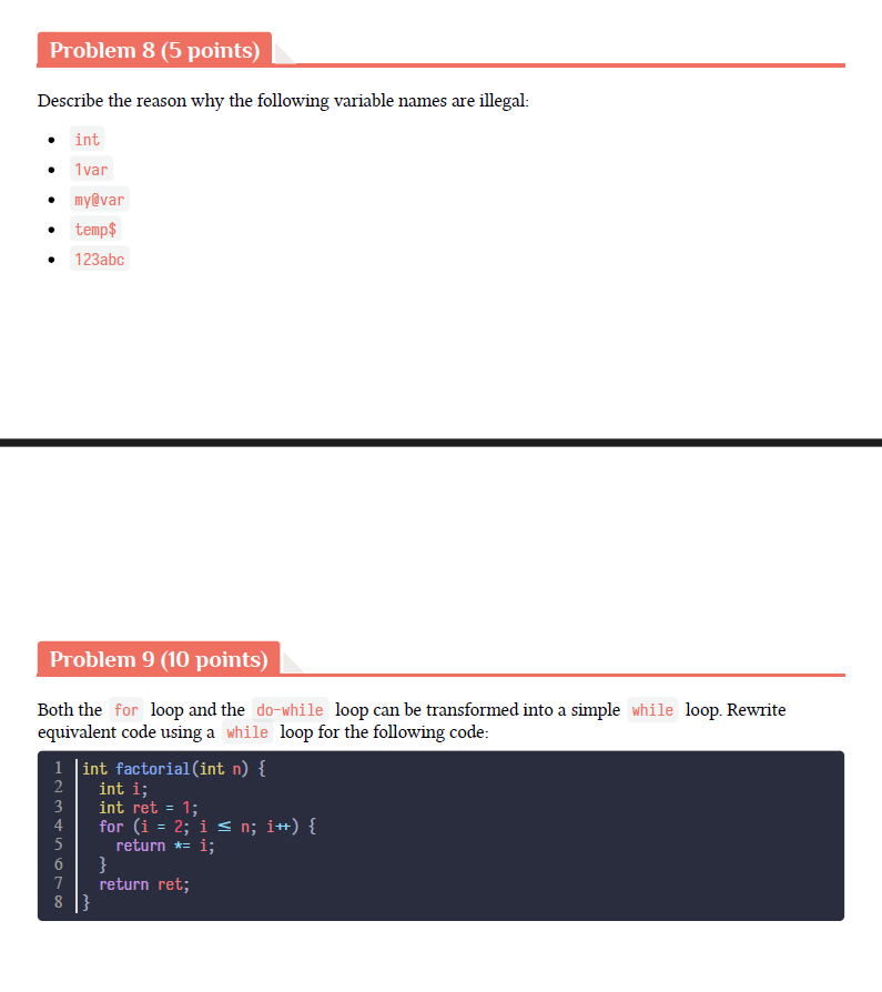 Solved Please Help!!Describe the reason why the following | Chegg.com
