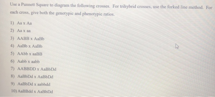 Trihybrid Cross Forked Line Method