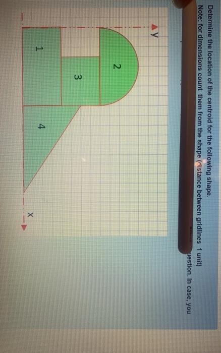 Solved Determine the location of the centroid for the | Chegg.com