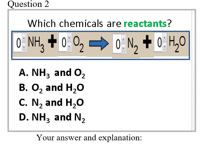 Solved Question 2Which chemicals are reactants? | Chegg.com