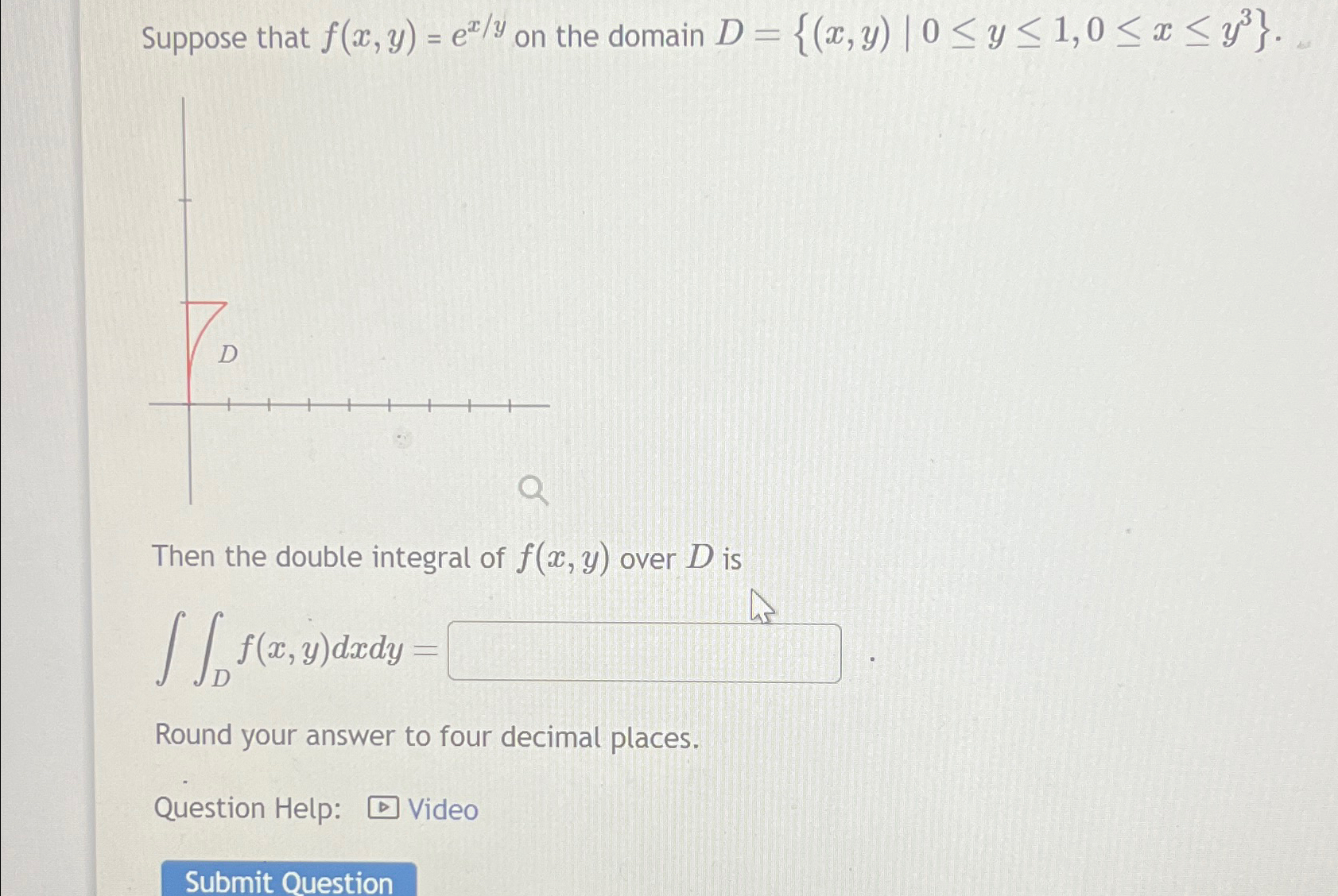 Solved Suppose that f(x,y)=exy ﻿on the domain | Chegg.com