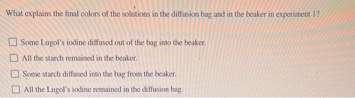What explains the final colors of the solutions in | Chegg.com