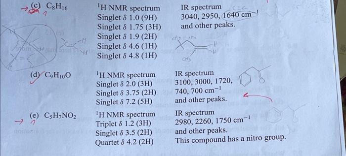 Solved help proposing a structure that is consistent with | Chegg.com