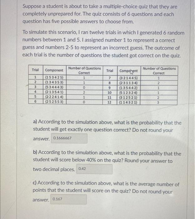 Suppose a student is about to take a multiple-choice | Chegg.com