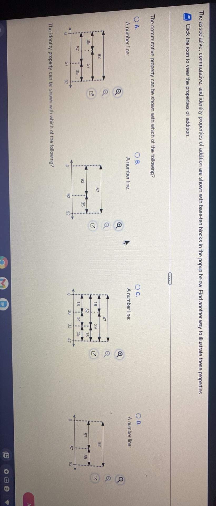 Solved The associative, commutative, and identity properties | Chegg.com