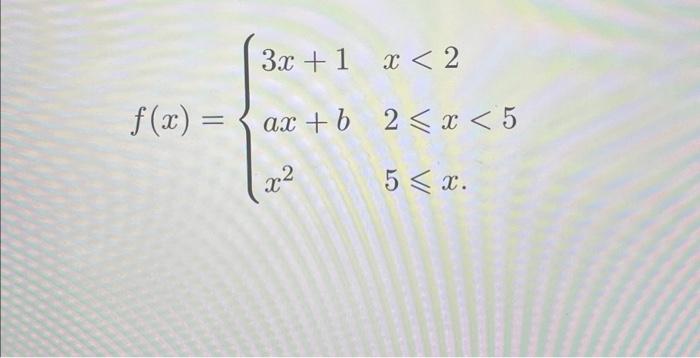 Solved consider the function . its possible to find values | Chegg.com