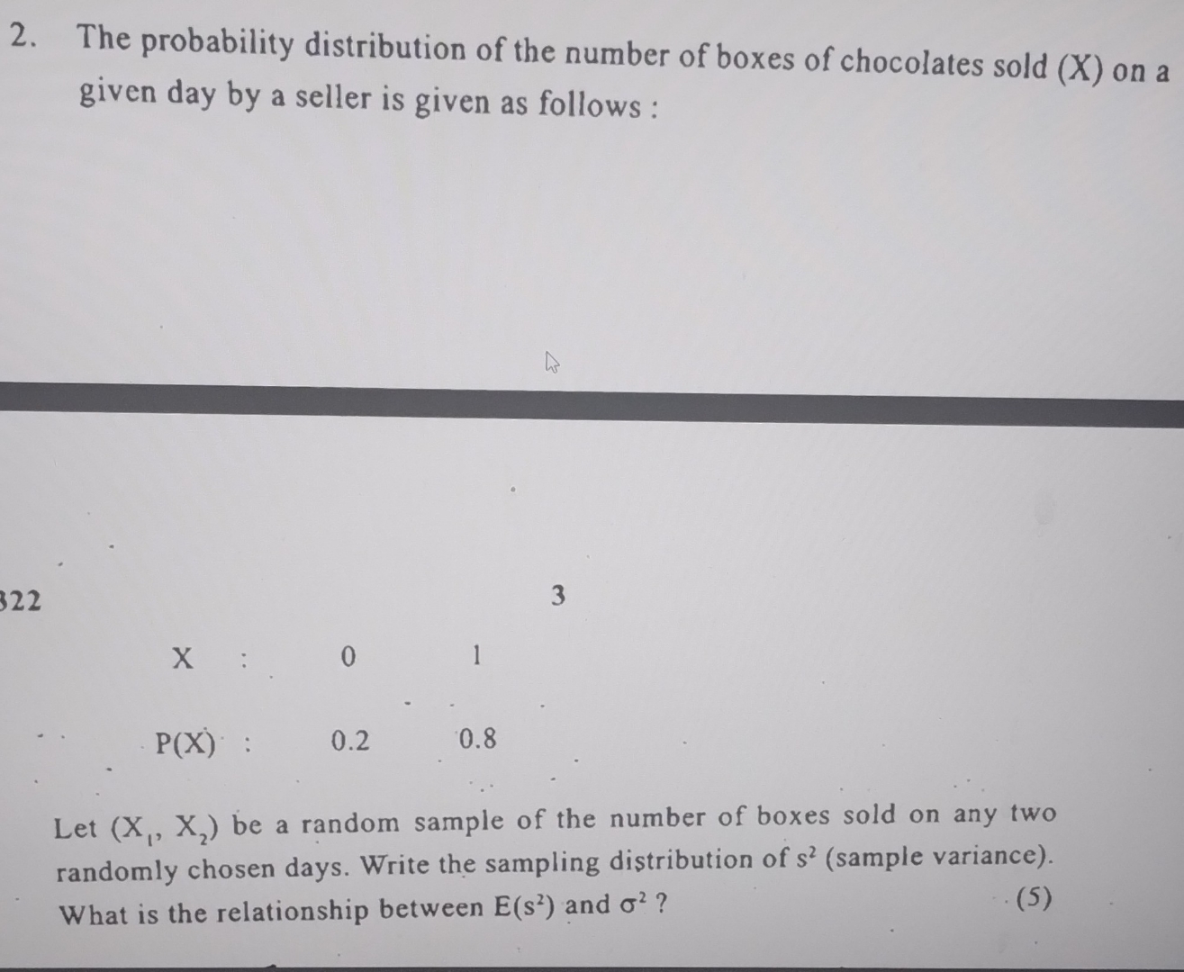 The probability distribution of the number of boxes | Chegg.com