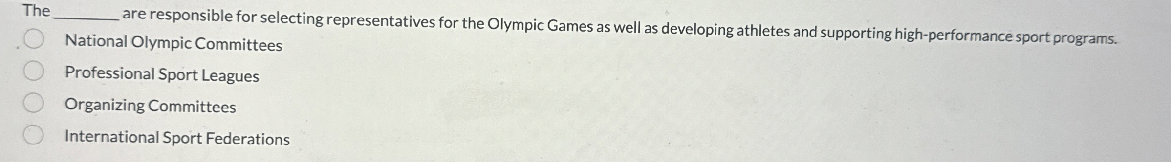 Solved The. ﻿are responsible for selecting representatives | Chegg.com