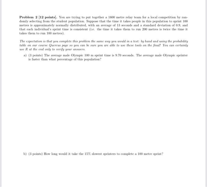 Solved Problem 2 [12 points]. You are trying to put together | Chegg.com