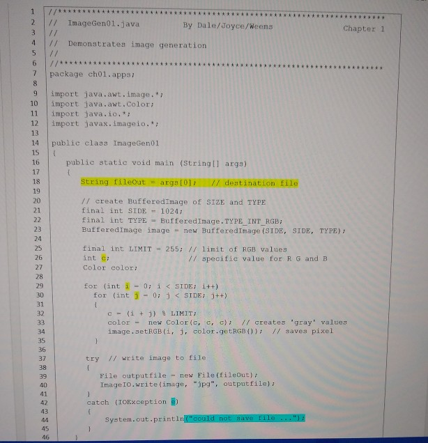 Solved java: 1) improve highlighted areas of this code | Chegg.com