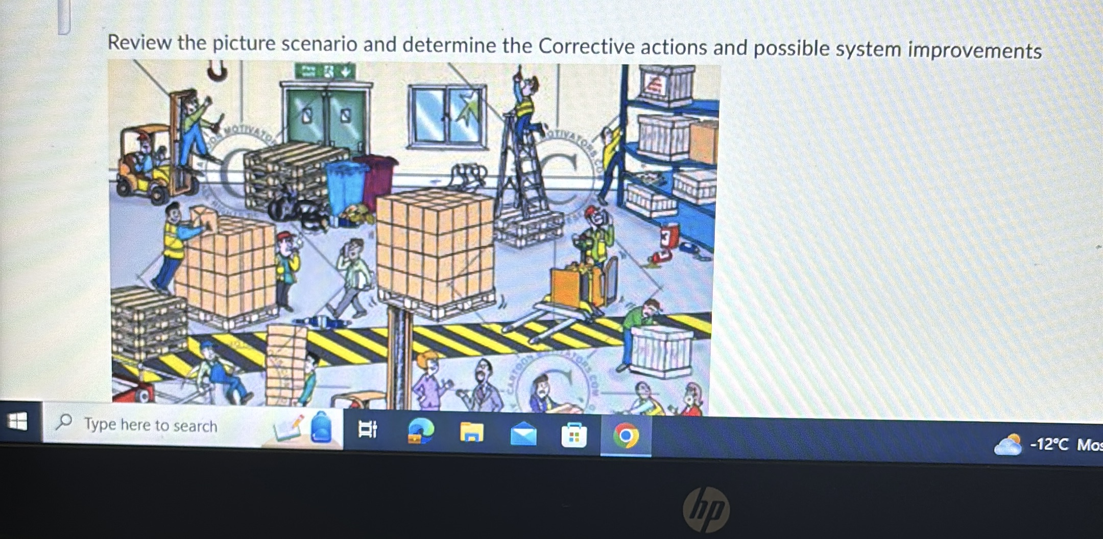 Solved Review the picture scenario and determine the | Chegg.com