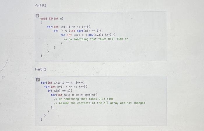 Solved In Big- ⊖ notation, analyze the running time of the | Chegg.com