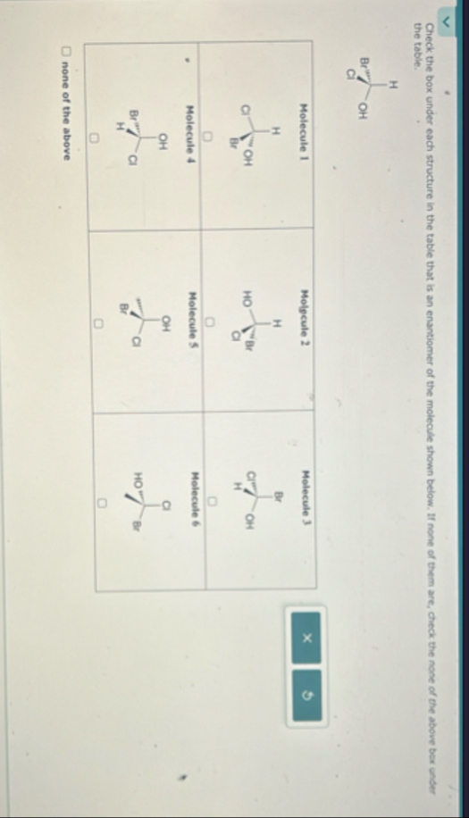 Check the box under each structure in the table that | Chegg.com