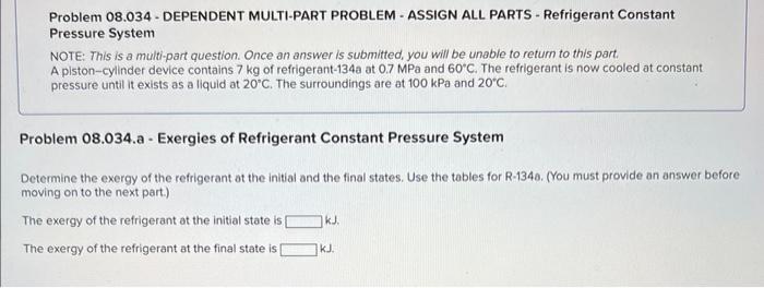 Solved Problem 08.034 - DEPENDENT MULTI-PART PROBLEM - | Chegg.com