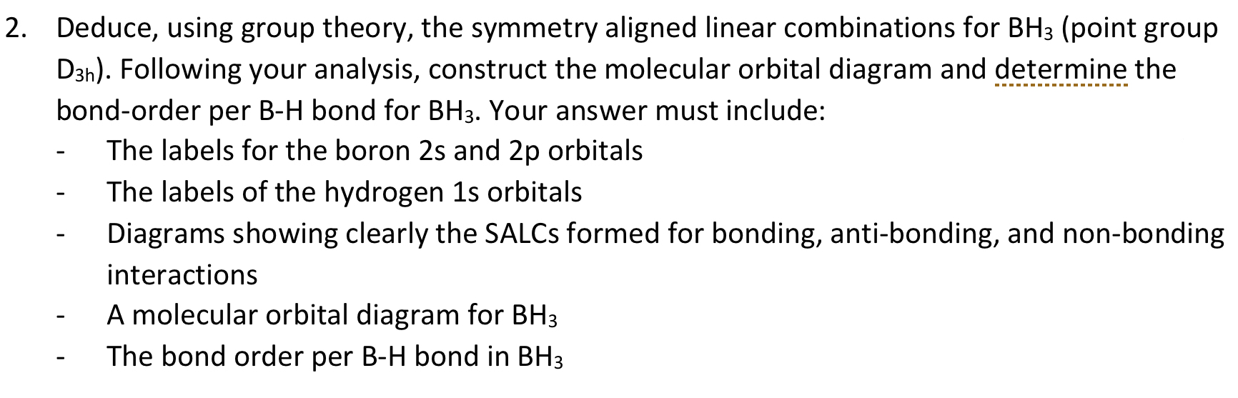 Solved Deduce, using group theory, the symmetry aligned | Chegg.com