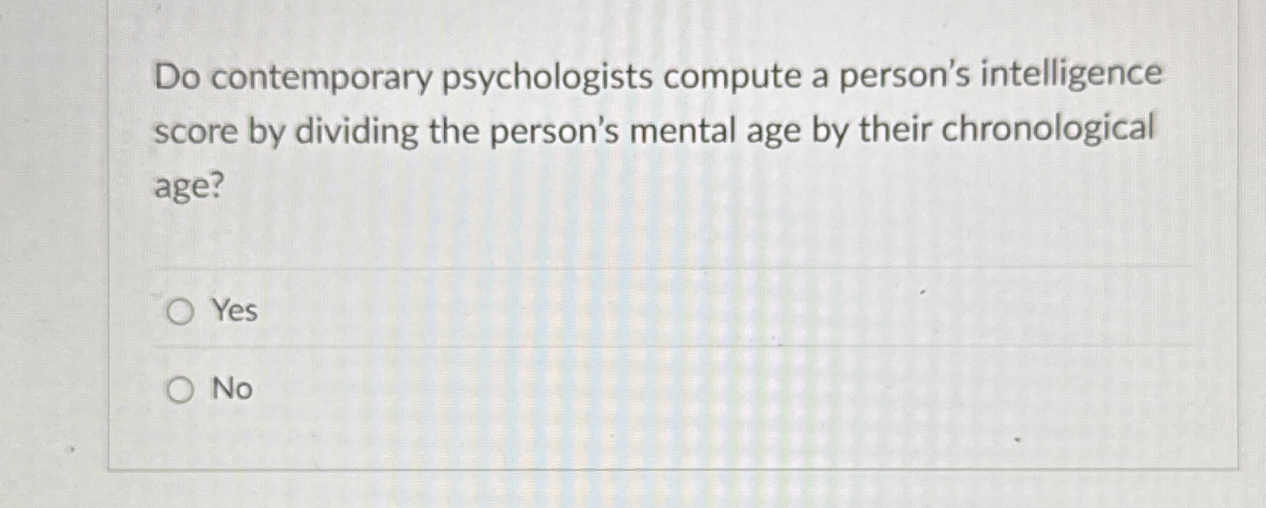 Solved Do contemporary psychologists compute a person's | Chegg.com