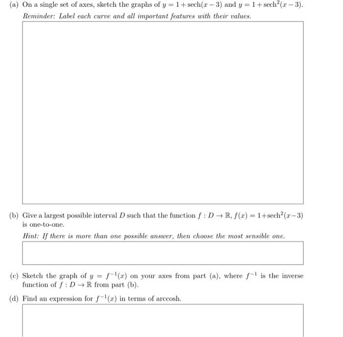 [Solved]: a) On a single set of axes, sketch the graphs of